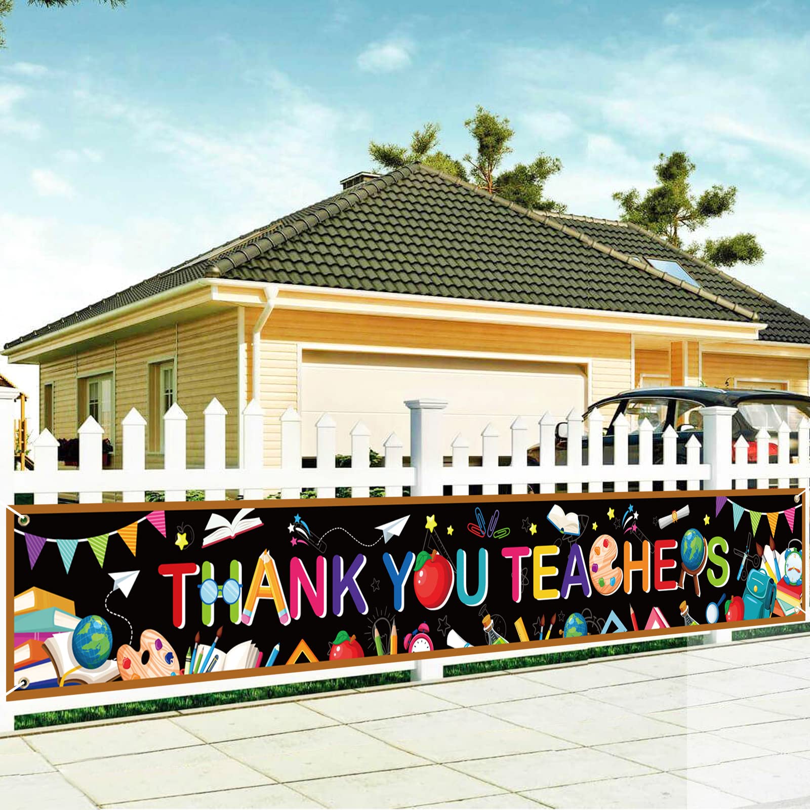 Buy DPKOW Thank You Teachers Banner for Teacher Appreciation Week ...