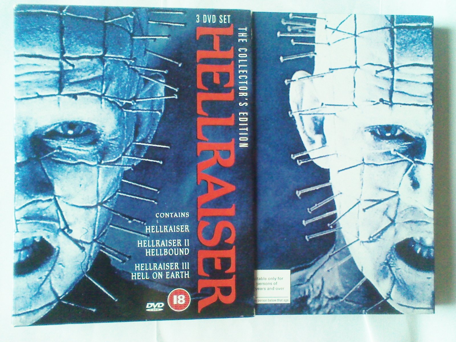 Hellraiser 1, 2 and 3 Collectors Edition Pack [DVD]: Amazon.co.uk ...