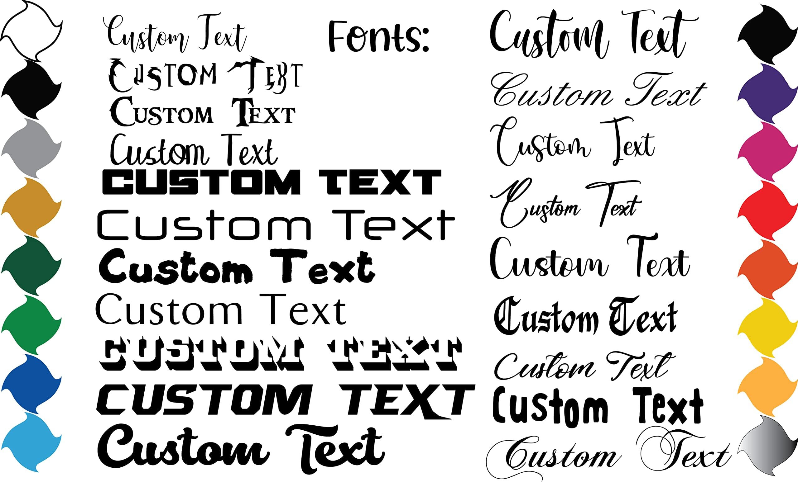 Amazon.com - Personalized Design Your Own Name - Custom Vinyl Decal ...