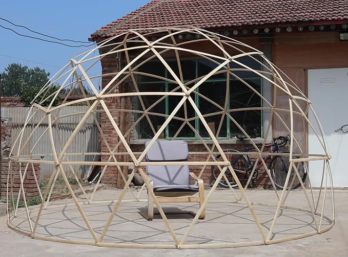 Amazon.com: The Bamboo Geodesic Dome (3V) Frame Building Kit - Eco ...