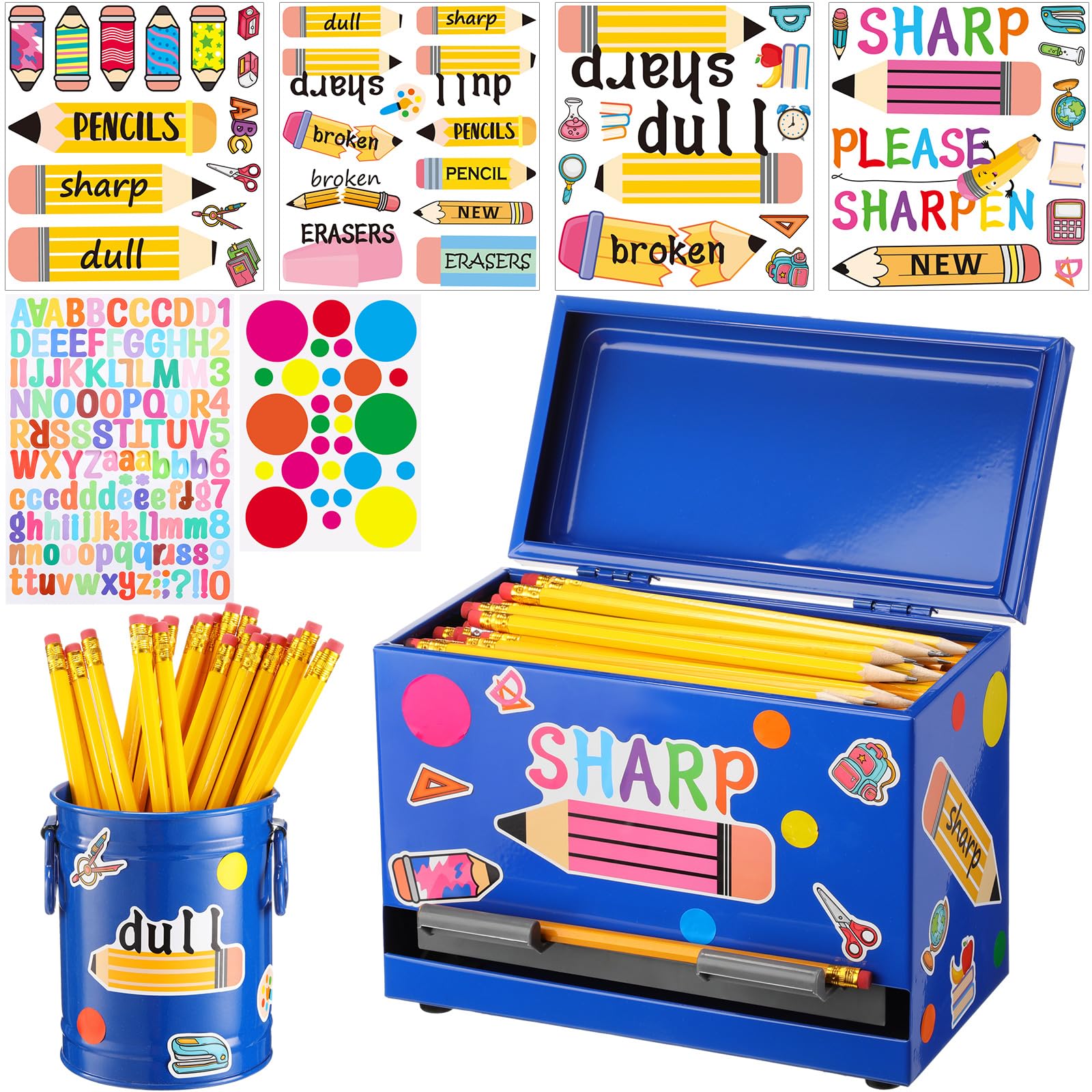 Snapklik.com : Mifoci 8 Pcs Pencil Dispenser Kit For Classroom ...