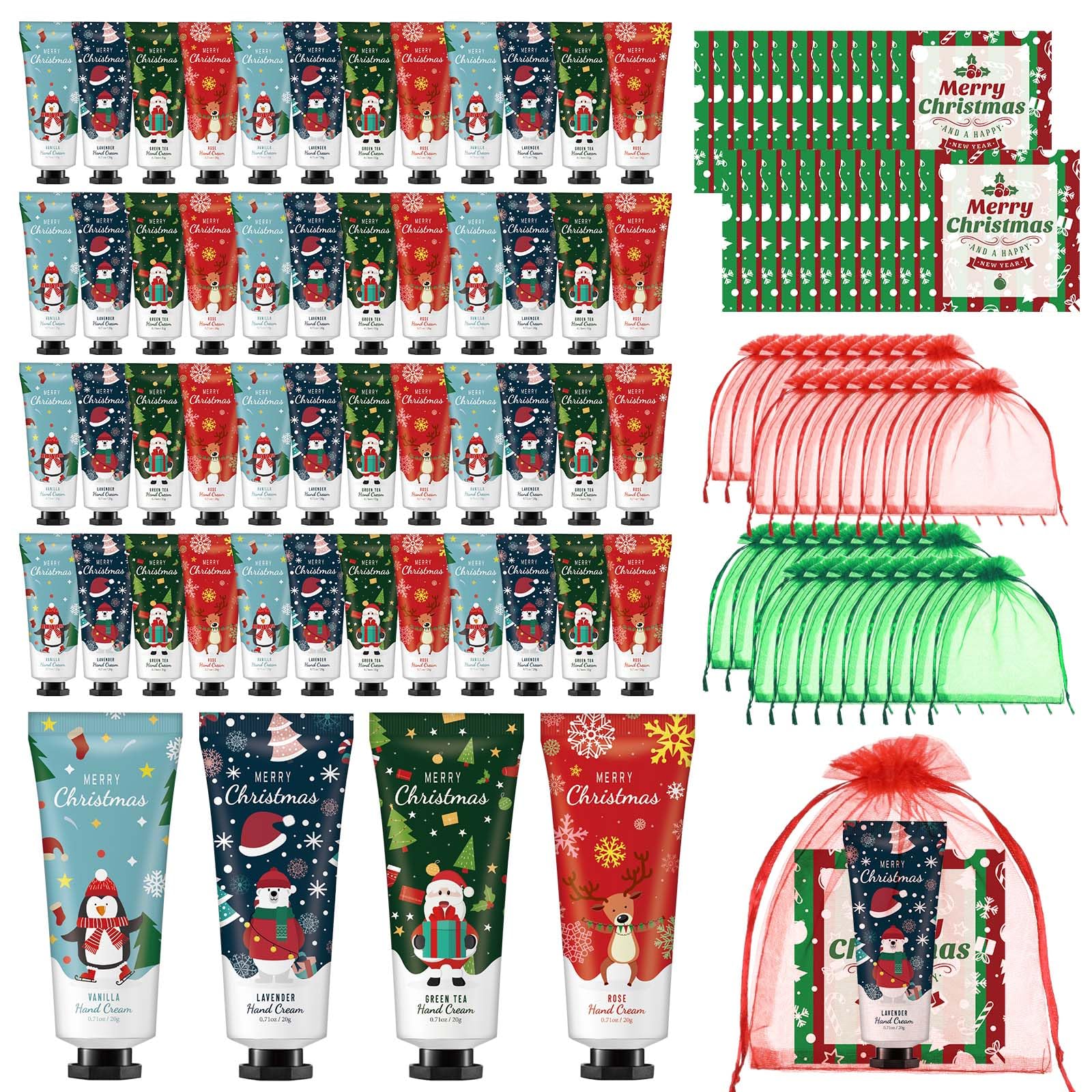 Amazon.com : Heigble 72 Christmas Hand Cream Gift Set Christmas ...