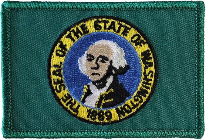 Amazon.com: Flagline Washington - State Rectangular Patch : Arts ...