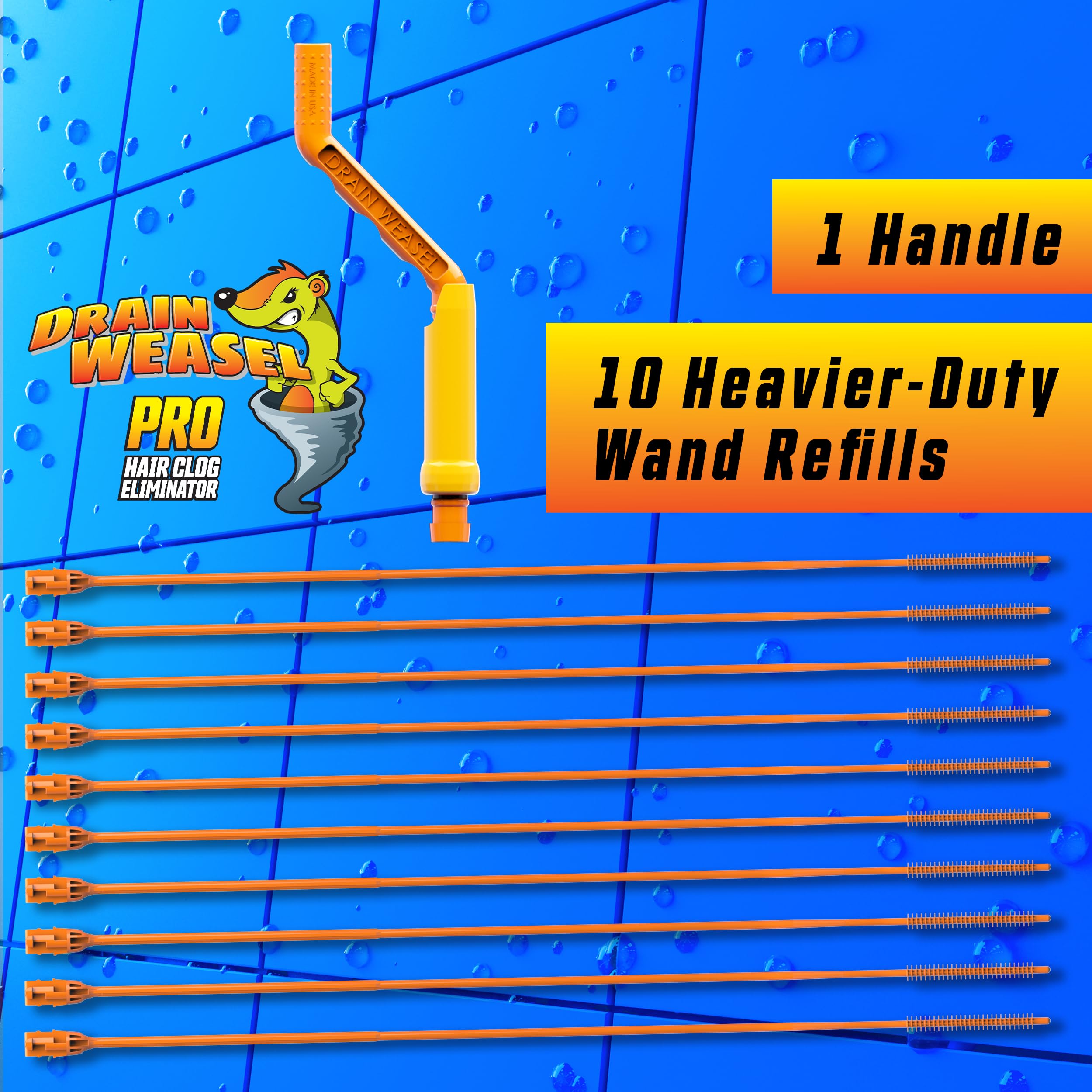 Snapklik.com : Pro Drain Weasel Sink Snake Hair Clog Remover Tool, Sink ...