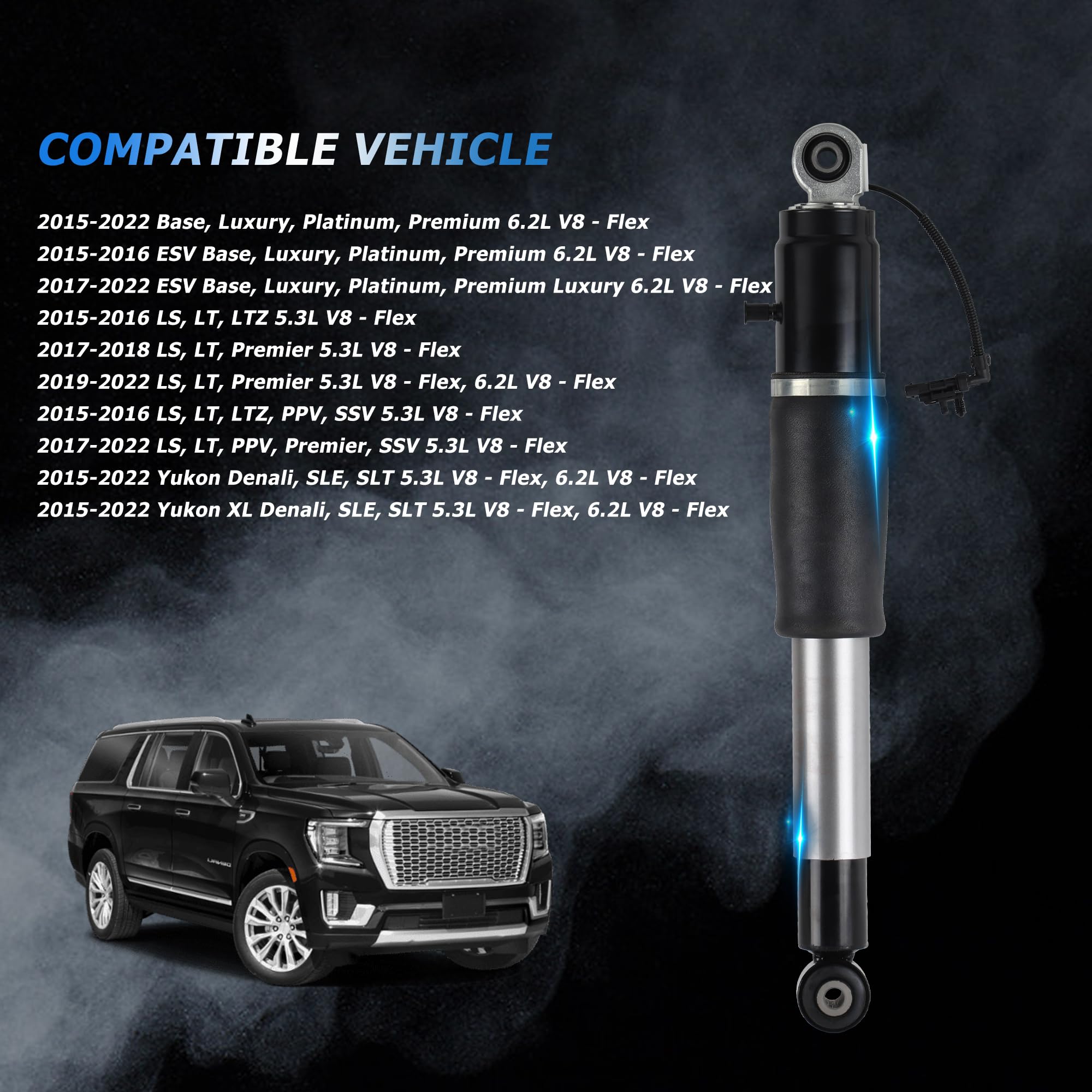 Snapklik.com : PROEZE 1 Pair Rear Air Shock Lift Struts Absorber Electronic