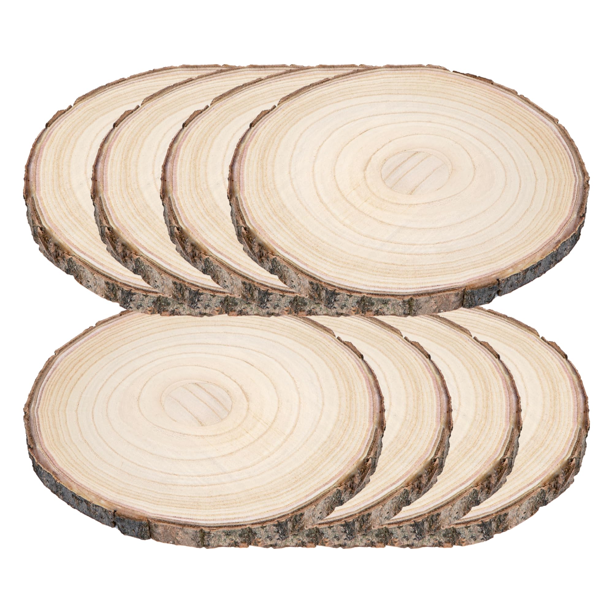 Amazon.com: Rigalit 8 Pieces of 10-11 Inches Wood Slices for ...