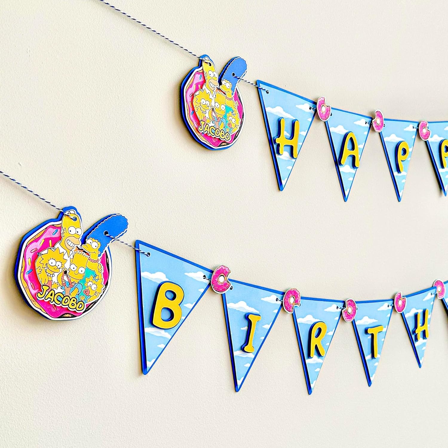 Amazon.com: Simpsons Banner for birthday, Party Decorations, Birthday ...