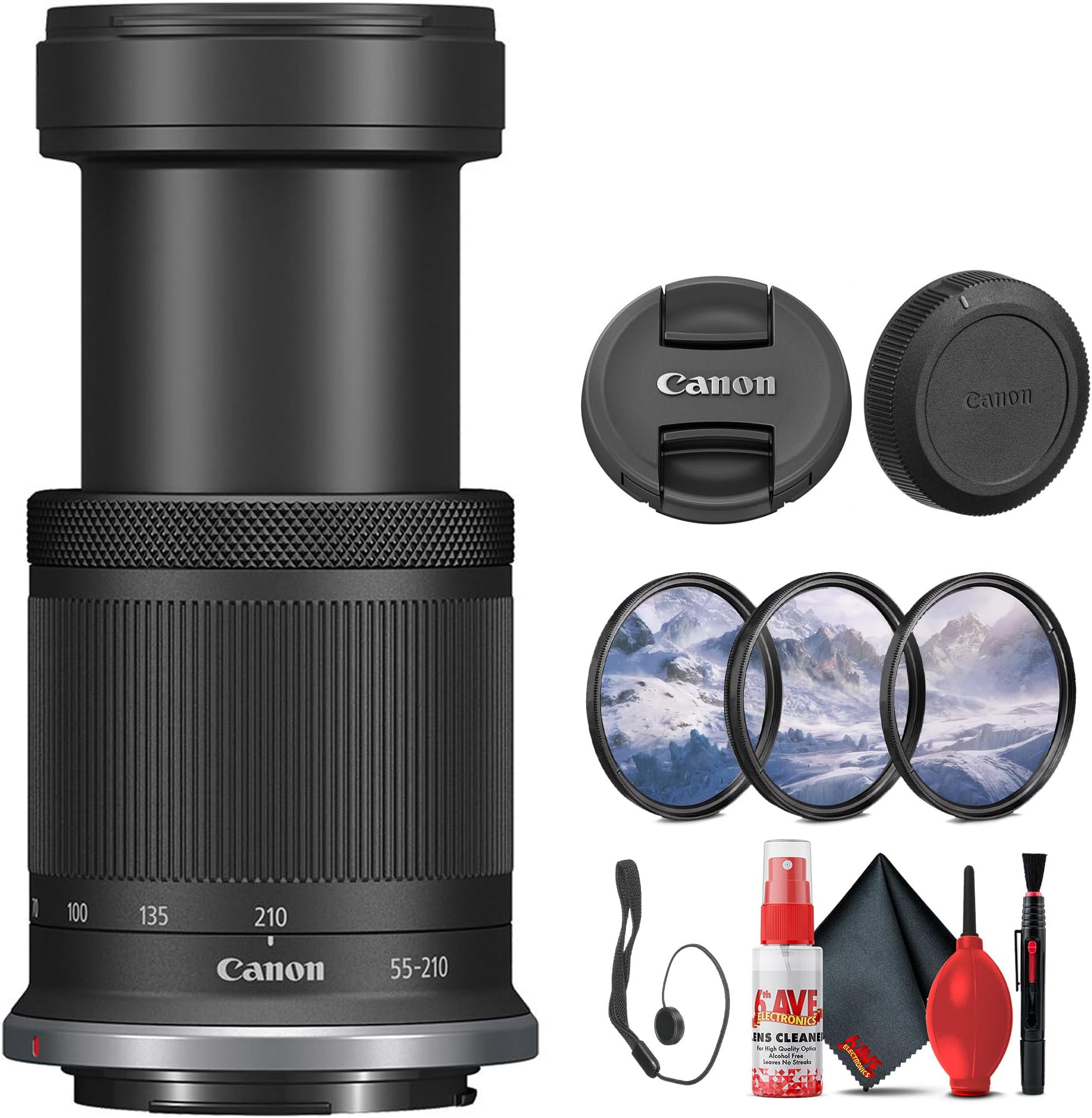Amazon.com : Canon RF-S 55-210mm f/5-7.1 is STM Lens (Canon RF) for ...