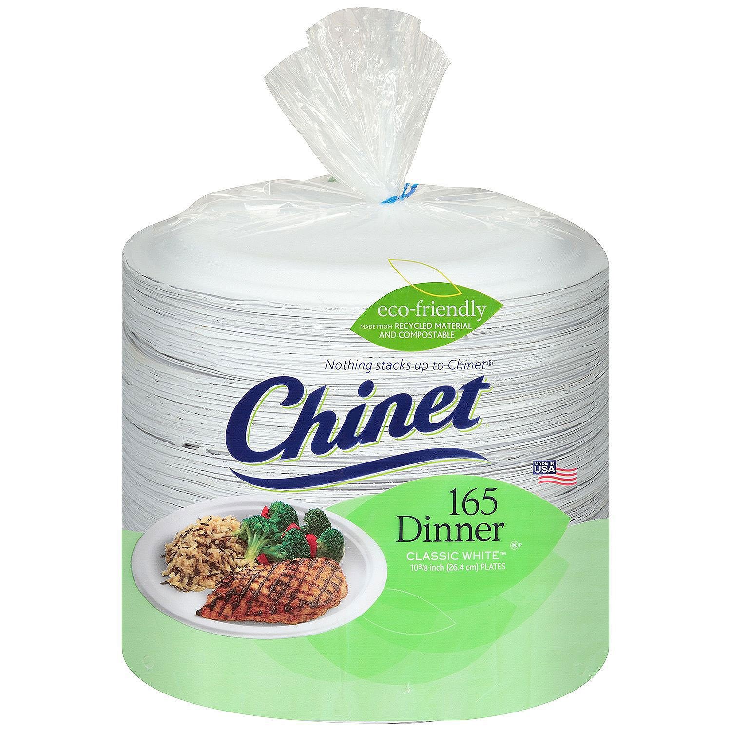 Amazon.com : Chinet Chinet 10 3/8" Paper Dinner Plates (165Count ...