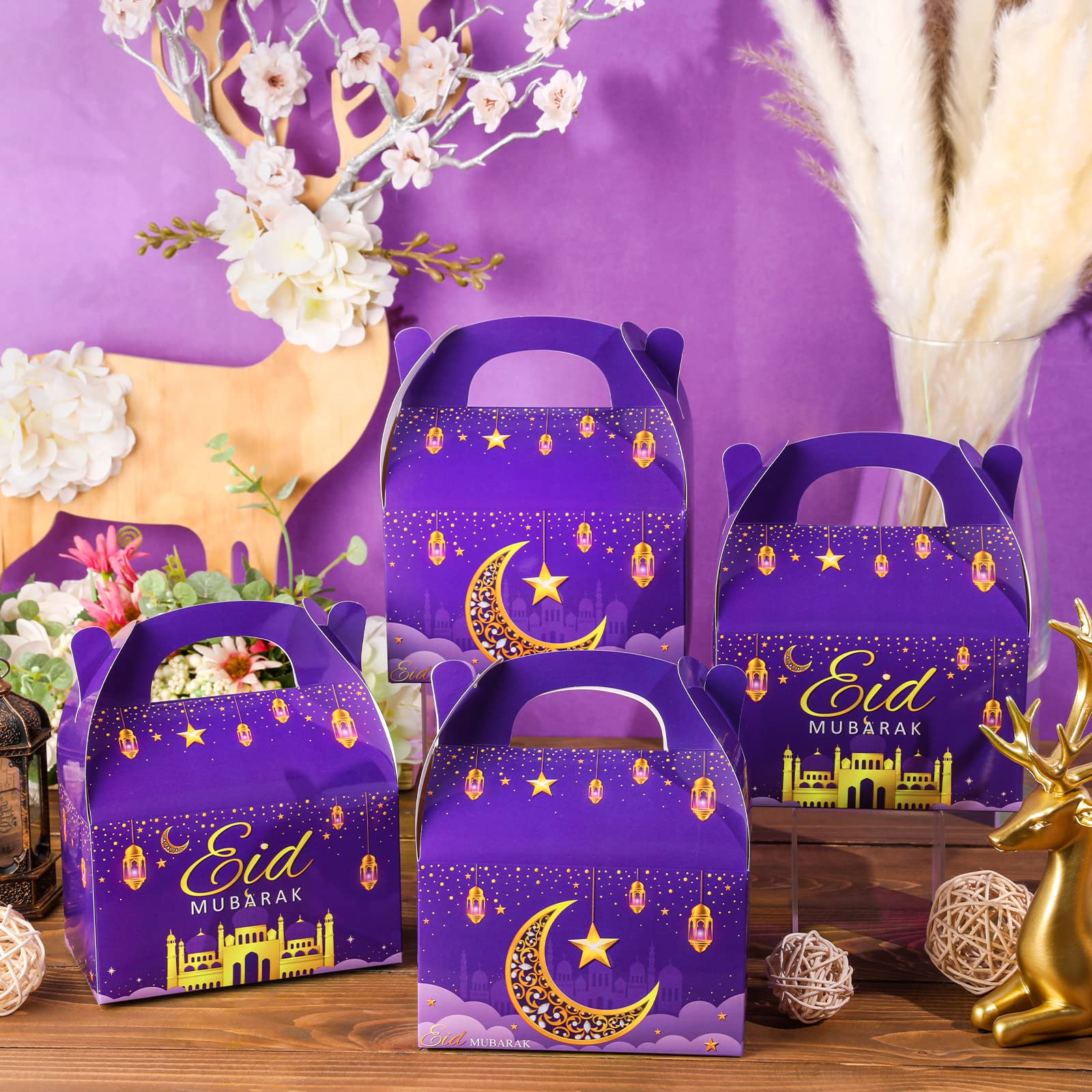 Snapklik.com : TaoBary 24 Pack Ramadan Treat Boxes Eid Mubarak Gift ...