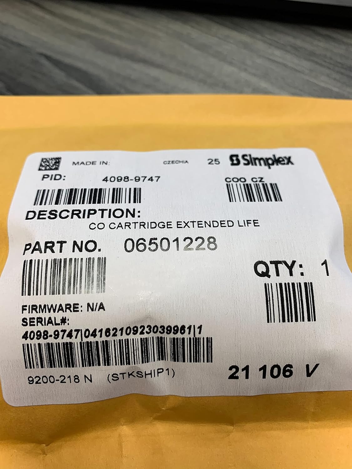 Simplex 4098-9747 - CO Replacement Cartridge (CORC) - Amazon.com