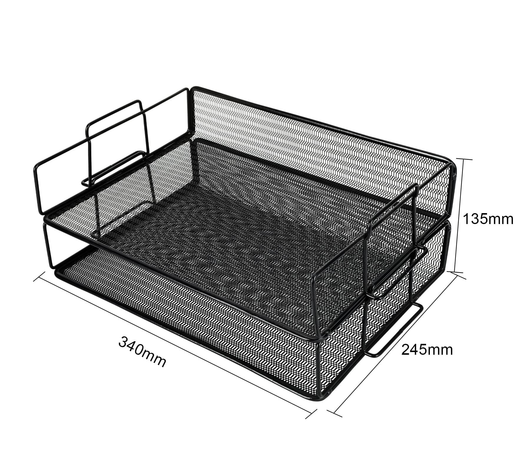Desk Tidy Paper Organizer For Desk EasyPAG 2 Tier A4 Mesh In Trays ...
