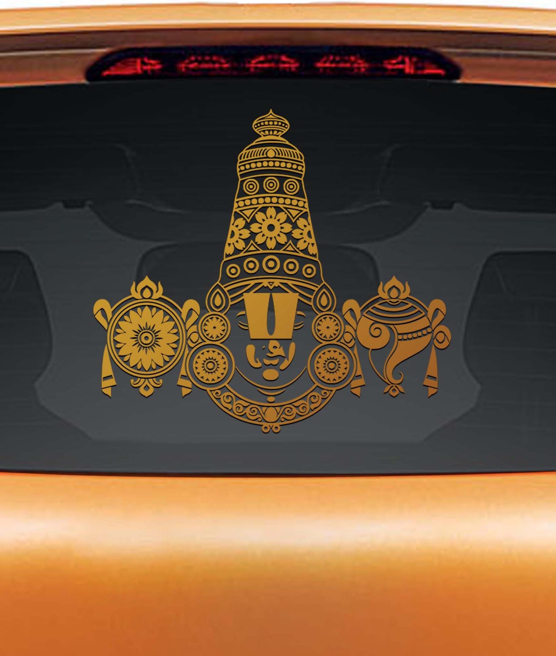 WallDesign Vinyl Tirupati Balaji Car Sticker, 13 x 0.1 x 11 Inches ...