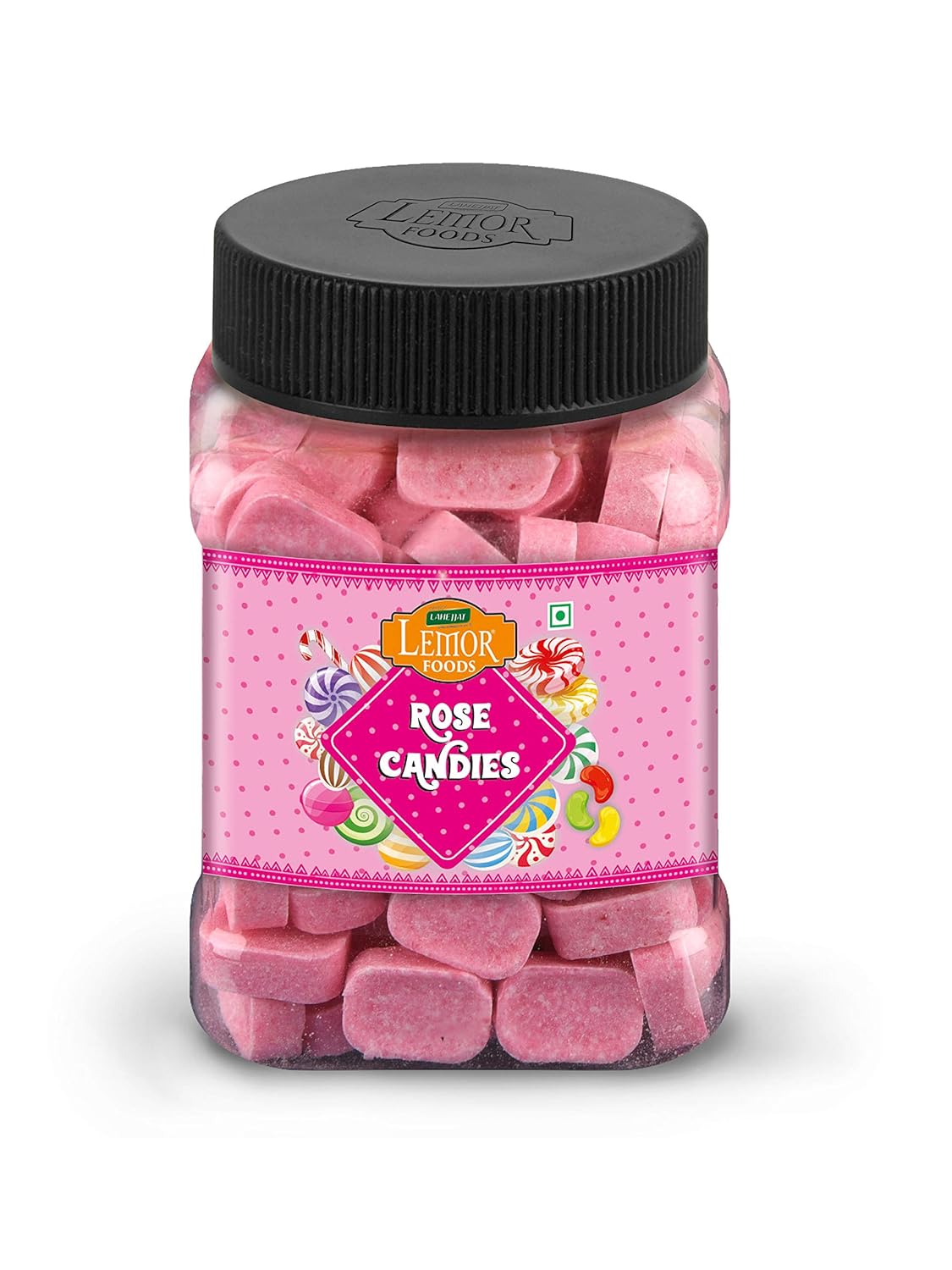 Lemor Fruit Candy Sugar Candy Rose Mint Flavored Sugar Boiled Candy for ...