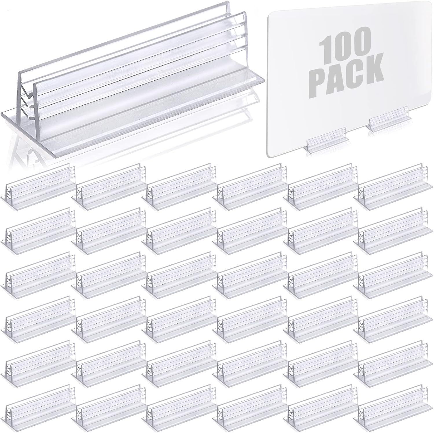 Amazon.com: 100 Pieces Self Adhesive Sneeze Guard Holder 1 x 3 Inch ...