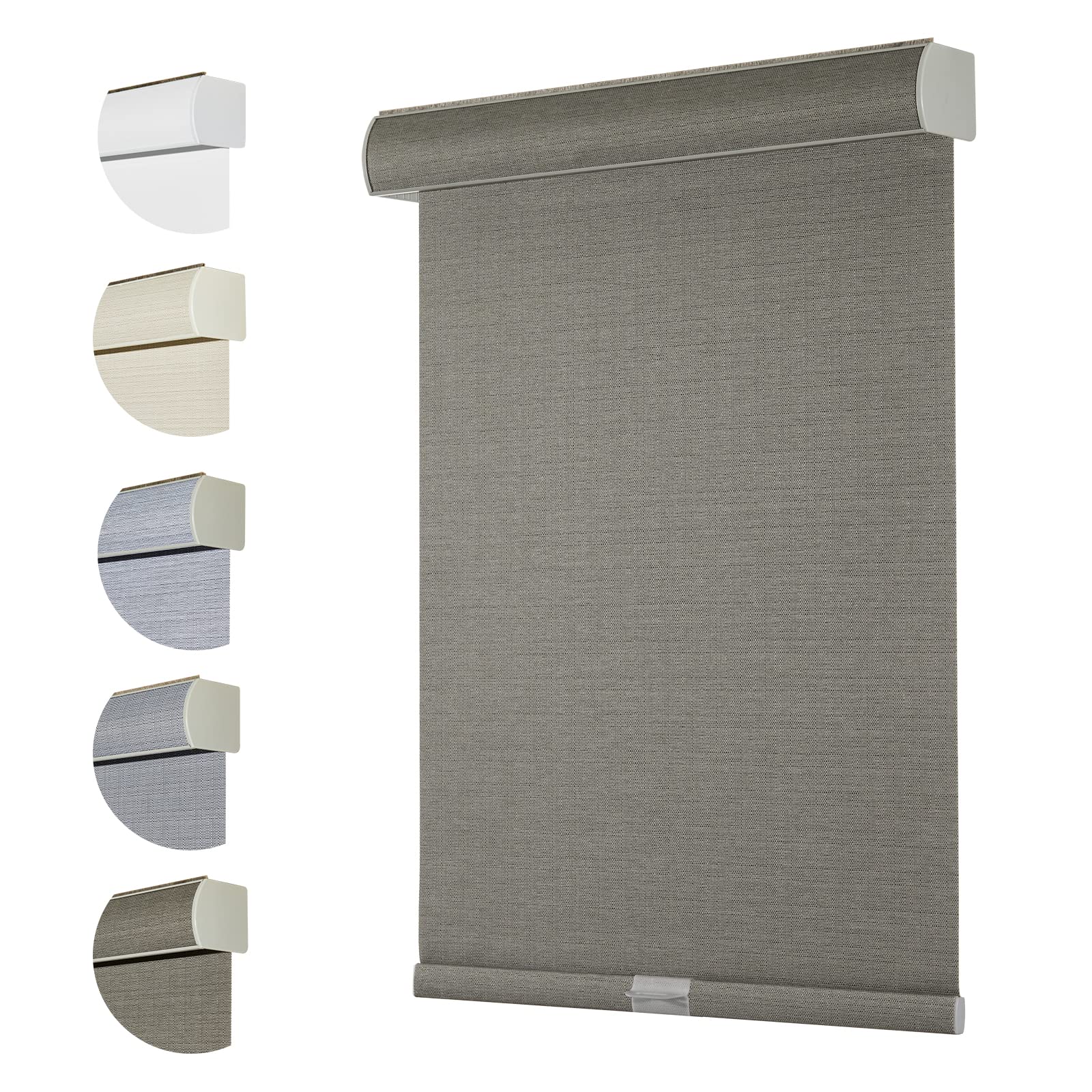 Amazon.com: Persilux Free-Stop Cordless 100% Blackout Roller Blinds for ...