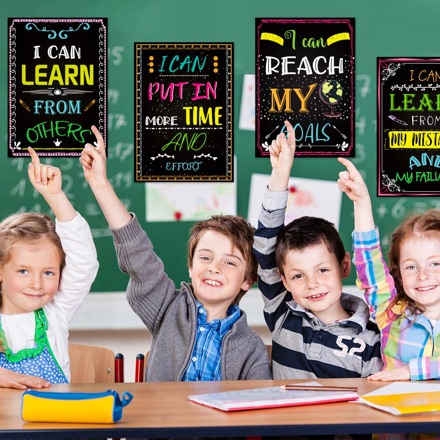 Buy 14 Motivational Posters for Classroom What is Your Mindset Bulletin ...