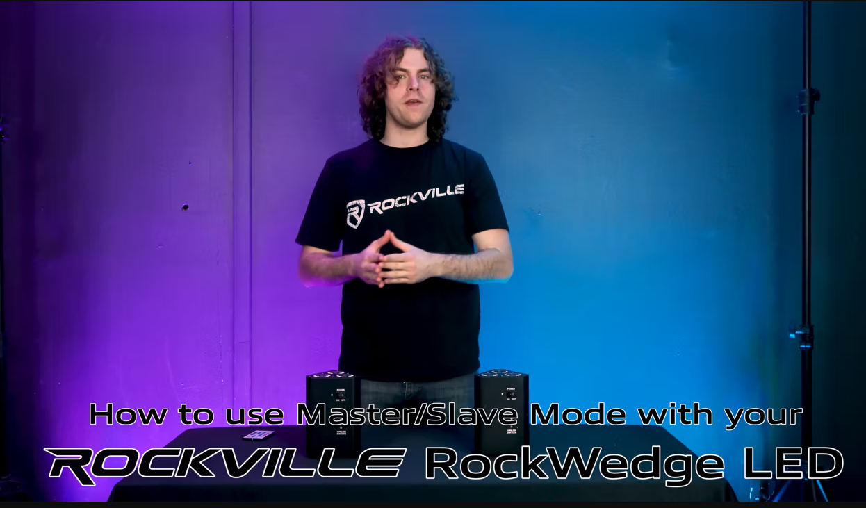 Watch How To Use Master Slave Mode With Rockwedge LED on Amazon Live