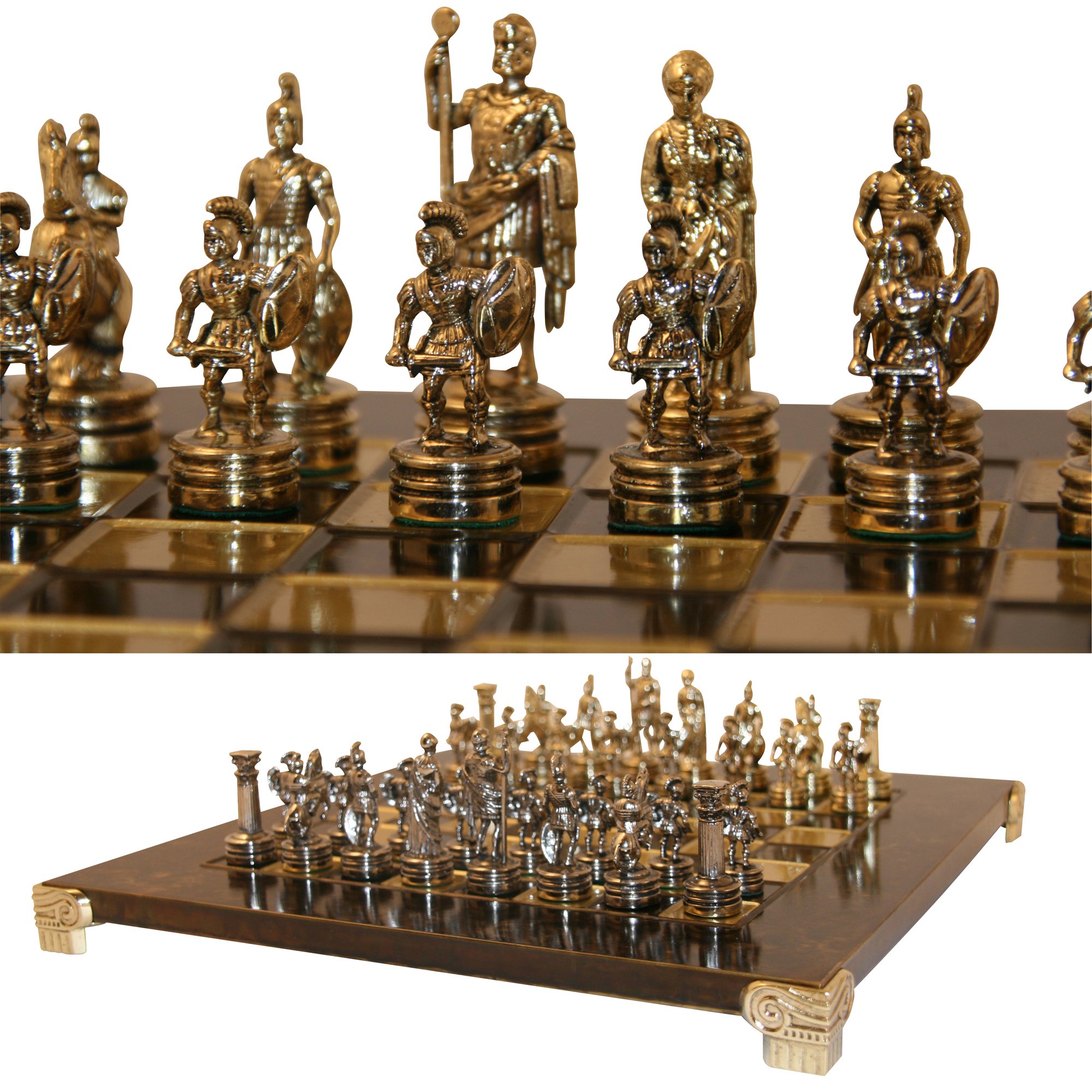 Uber Games Greek Roman Chess Set | Classic Character Chess Set | Chess ...