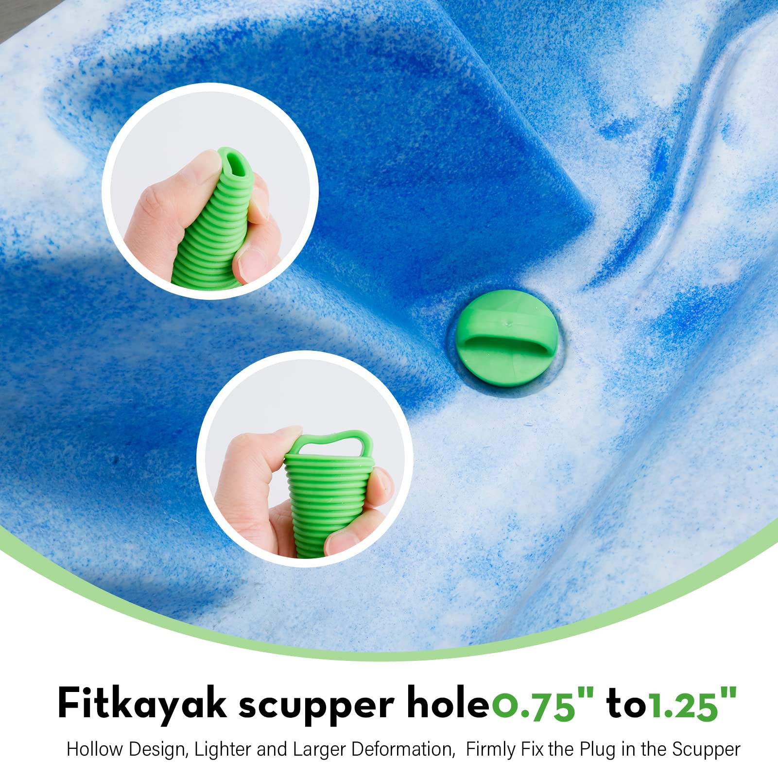 Snapklik.com : CANALHOUT 12 Pieces Kayak Scupper Plug Kit TPE Scupper ...