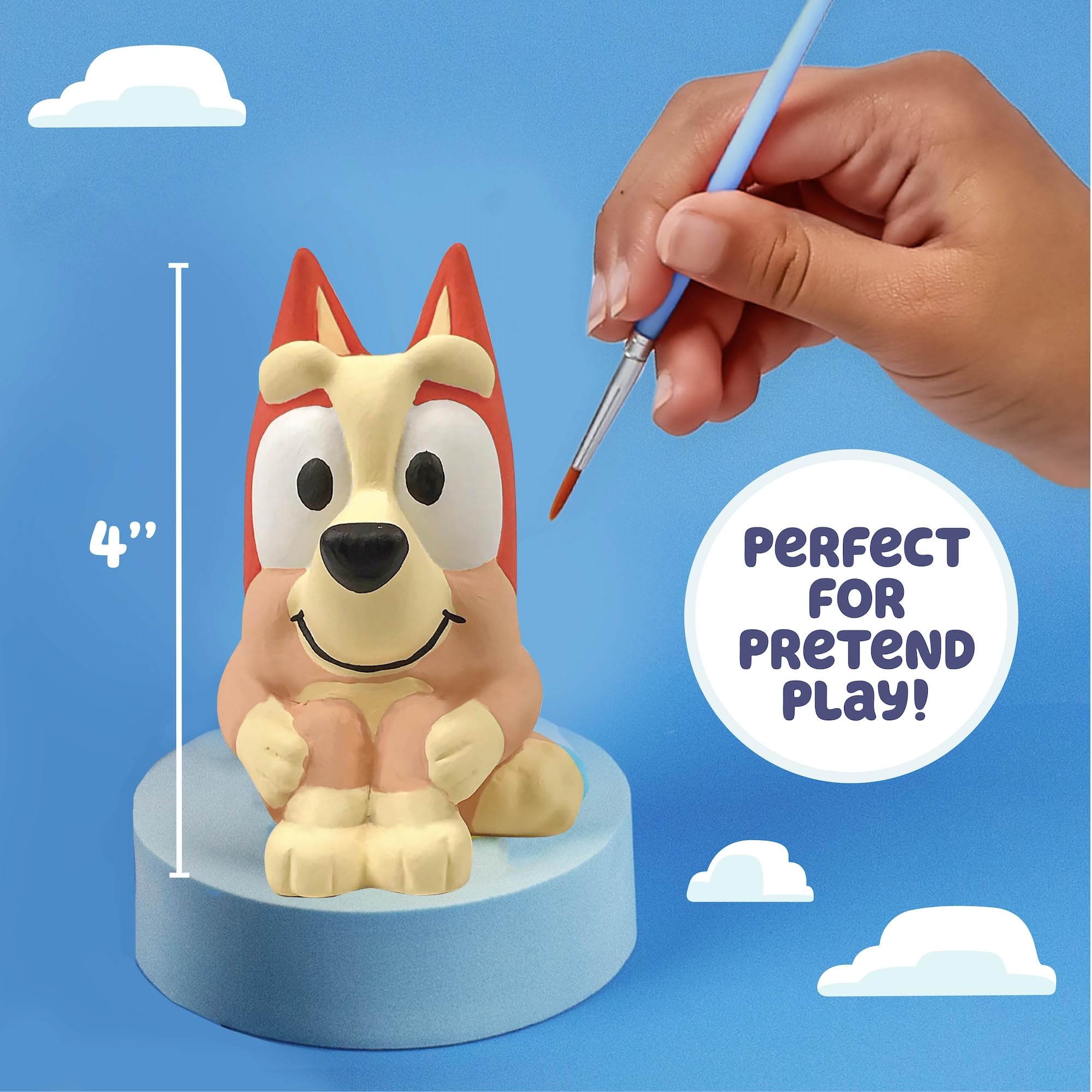 Snapklik.com : Bluey Paint Your Own Bingo Figurine, Paintable Ceramic ...