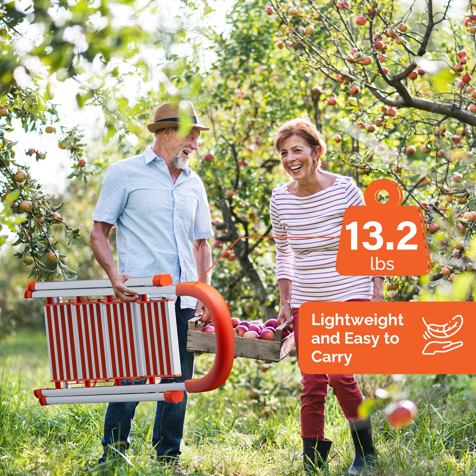 Snapklik.com : LUISLADDERS Step Ladder 4 Step Lightweight Folding Step ...