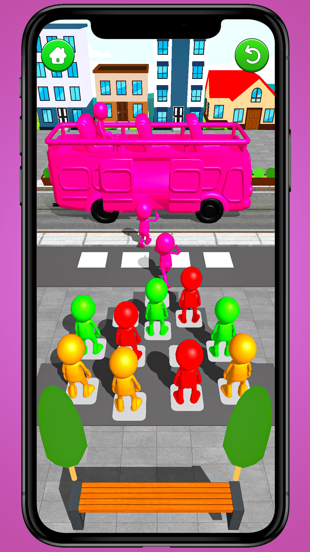 Bus Jam Color Match Puzzle! Bus Seat Jam Coloring Match Sort Parking ...