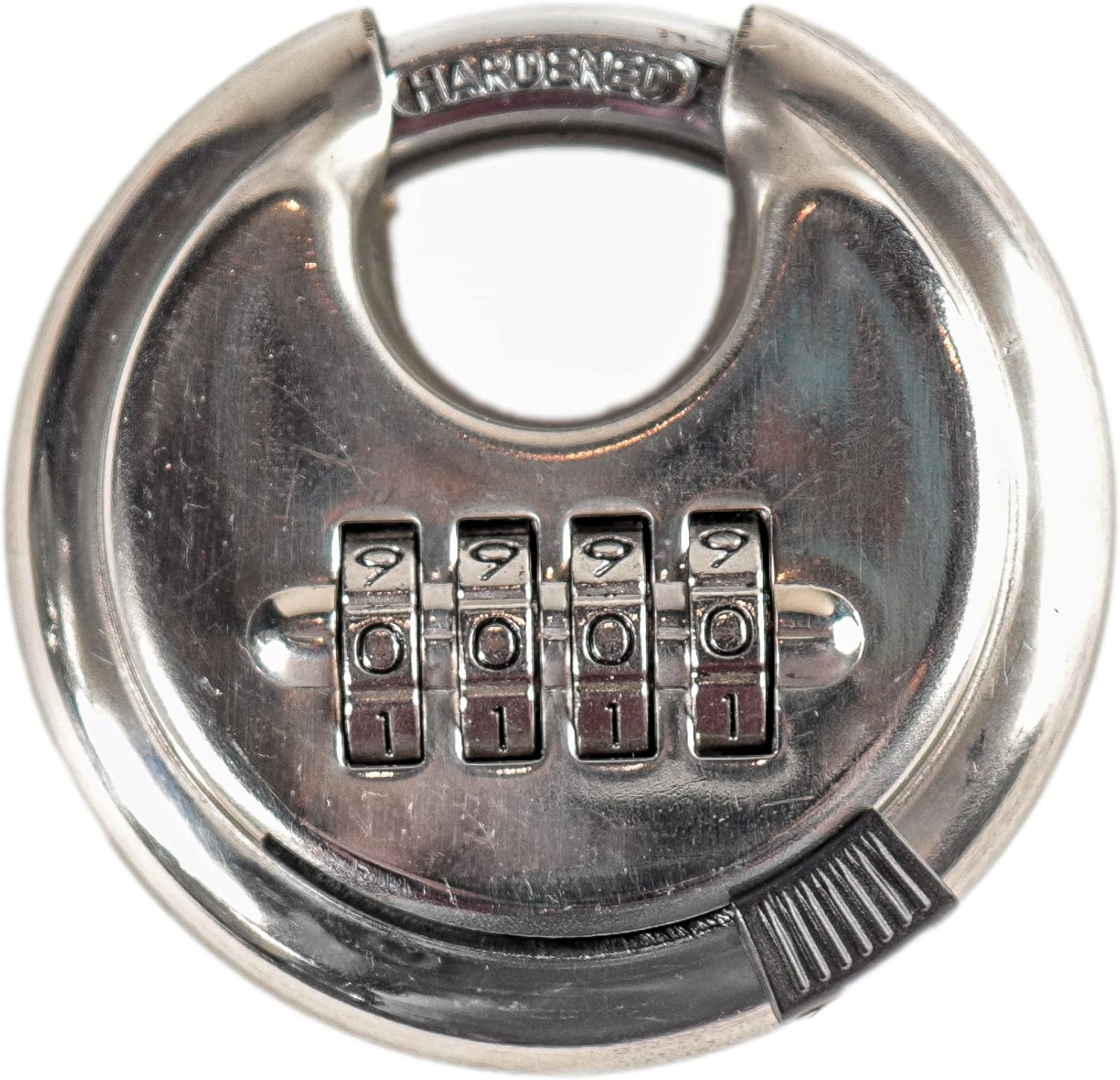 4 Digit Combination Lock Disc Padlock | Royabolt | 70mm | Outdoor Combo ...