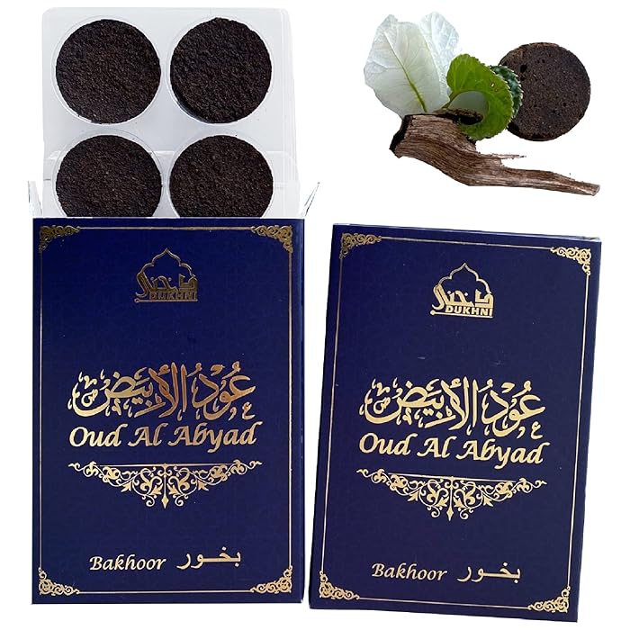 Buy Maamoul Oud Al Abyad Bakhoorعود الأبيض البخور by Dukhni | 2 boxes x ...