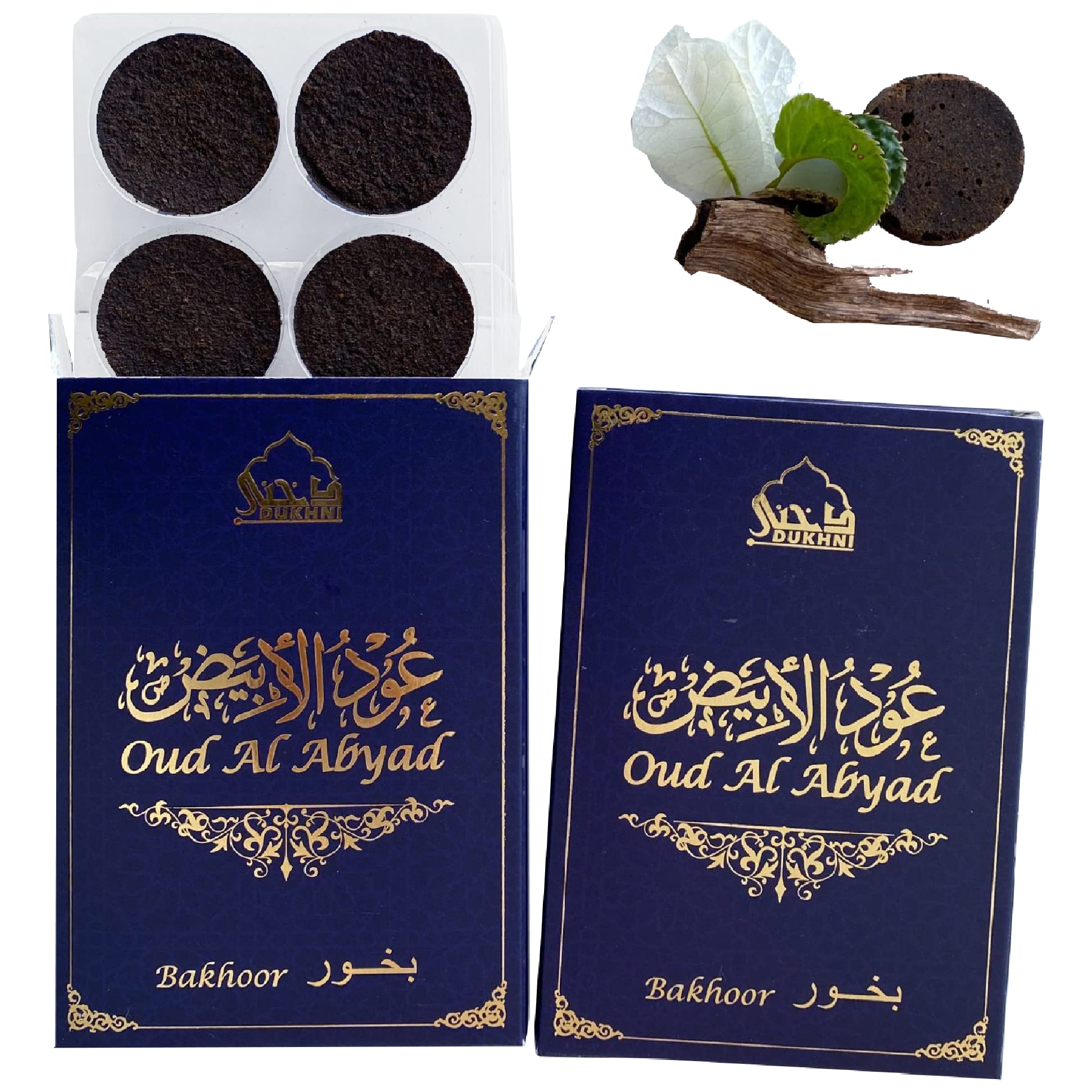 Buy Maamoul Oud Al Abyad Bakhoorعود الأبيض البخور by Dukhni | 2 boxes x ...