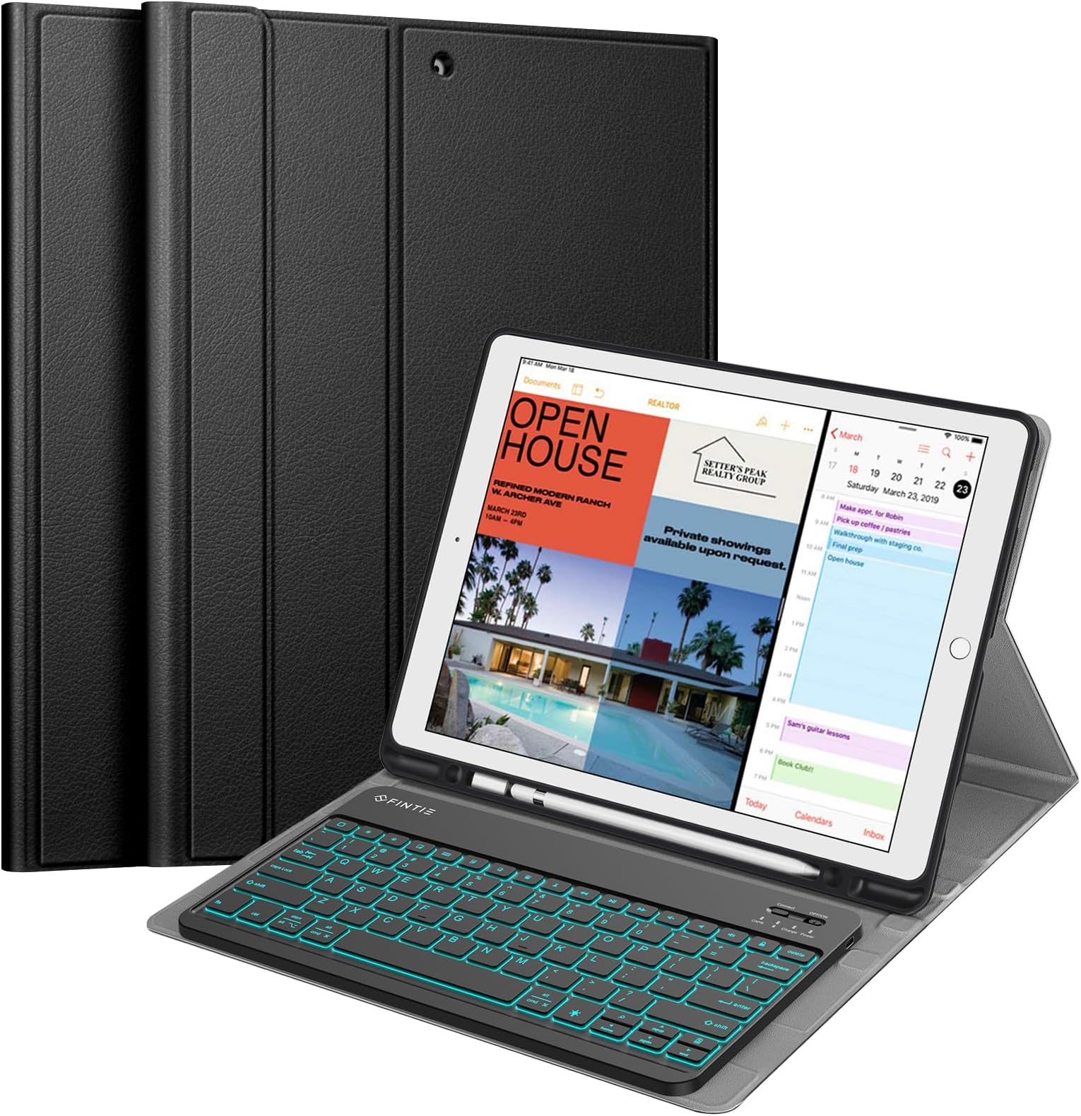 Amazon.com: Logitech iPad Pro 12.9 inch Keyboard Case | SLIM COMBO with ...