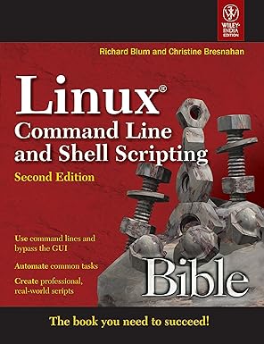 Linux Command Line and Shell Scripting Bible: Blum R.: 9788126533831: Amazon.com: Books