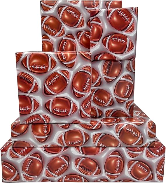 Amazon.com: Dtiafu 3D Effect Football Wrapping Paper - Stereoscopic ...