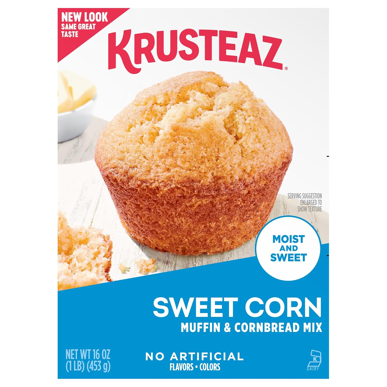 Amazon.com: Krusteaz Sweet Corn Muffin & Cornbread Mix, 16 oz Box ...