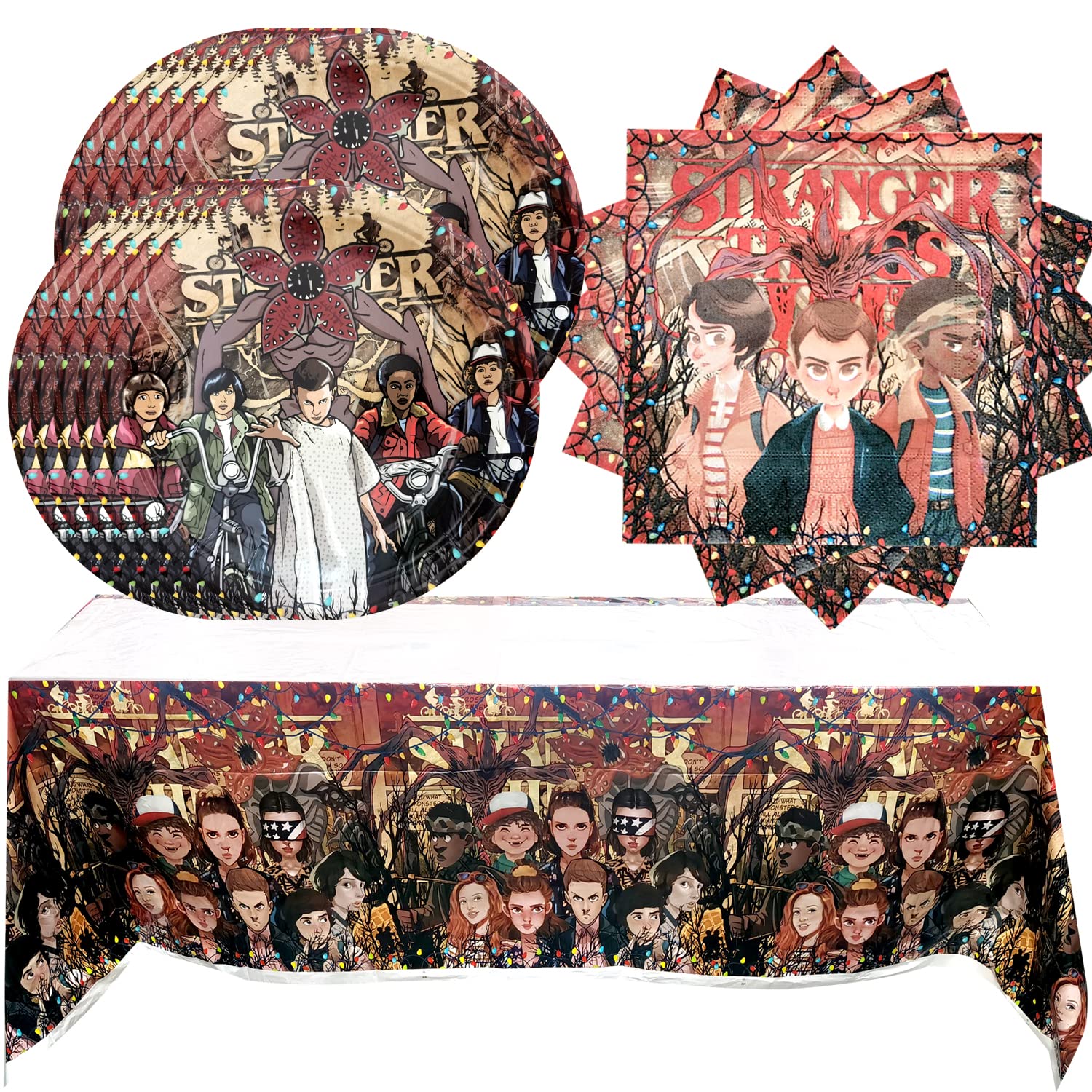 Buy MC TTL StrangerThings Birthday Party Supplies 20 Plates 20 buy-mc-ttl-strangerthings-birthday-party-supplies-20-plates-20