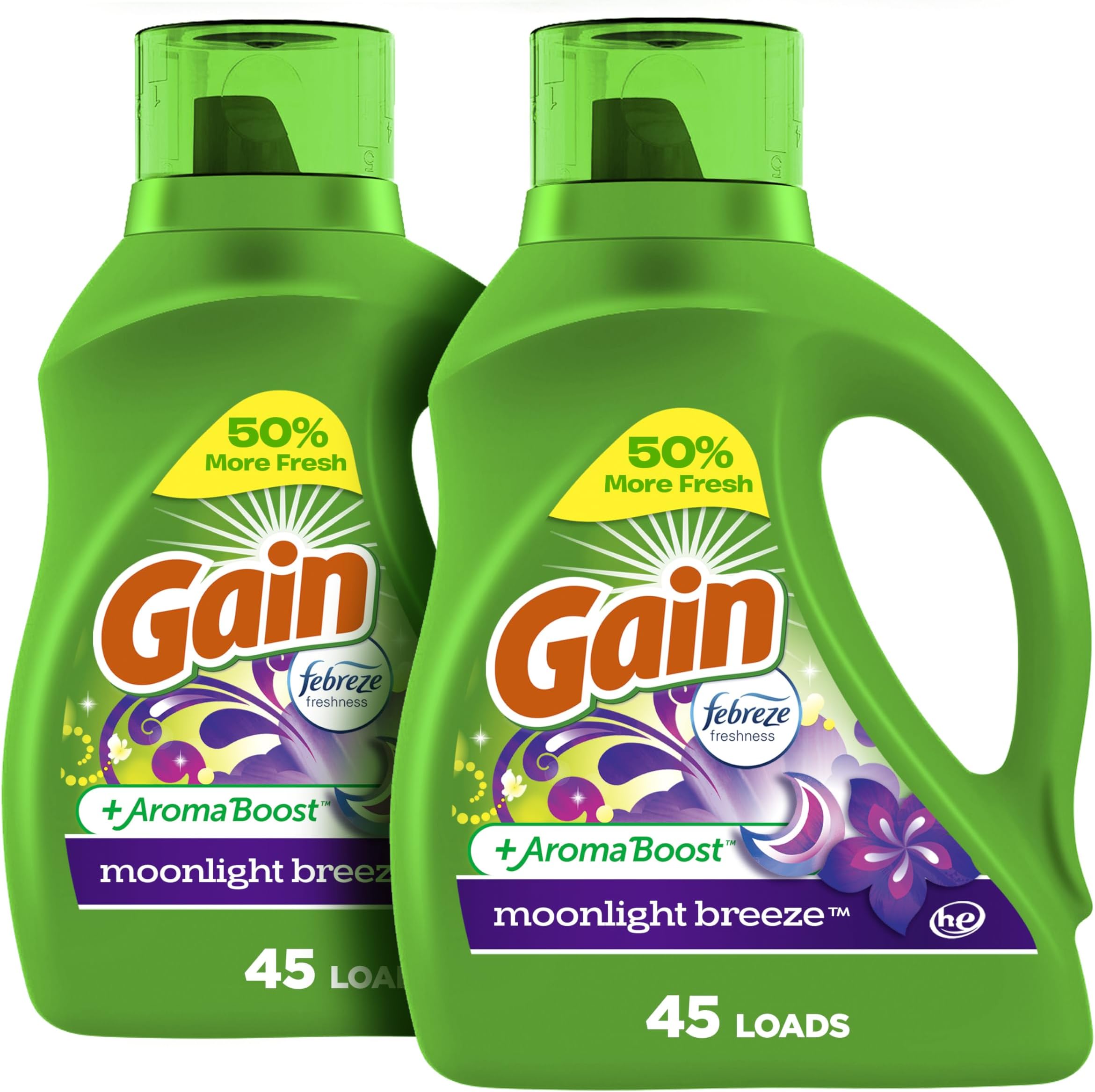 Amazon.com: Gain + Aroma Boost Laundry Detergent Liquid, Original Scent ...