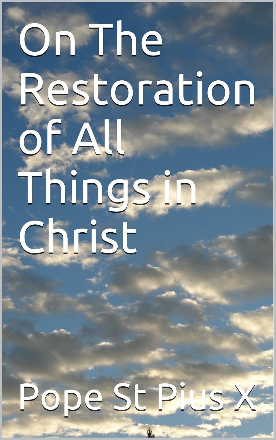 On The Restoration of All Things in Christ - Kindle edition by Pius X ...