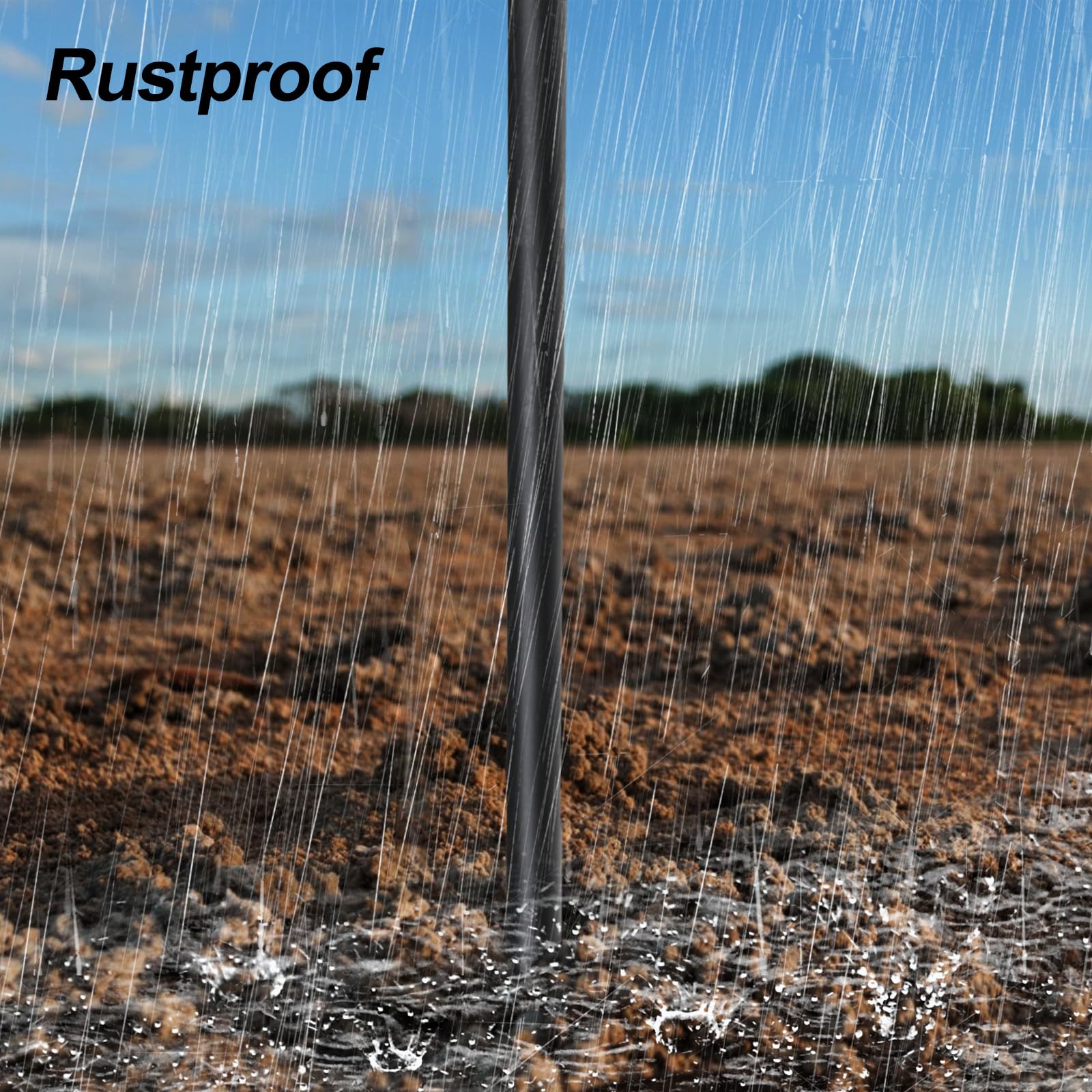 Snapklik.com : Soil Probe Rod, 32-48inch Adjustable Ground Rod