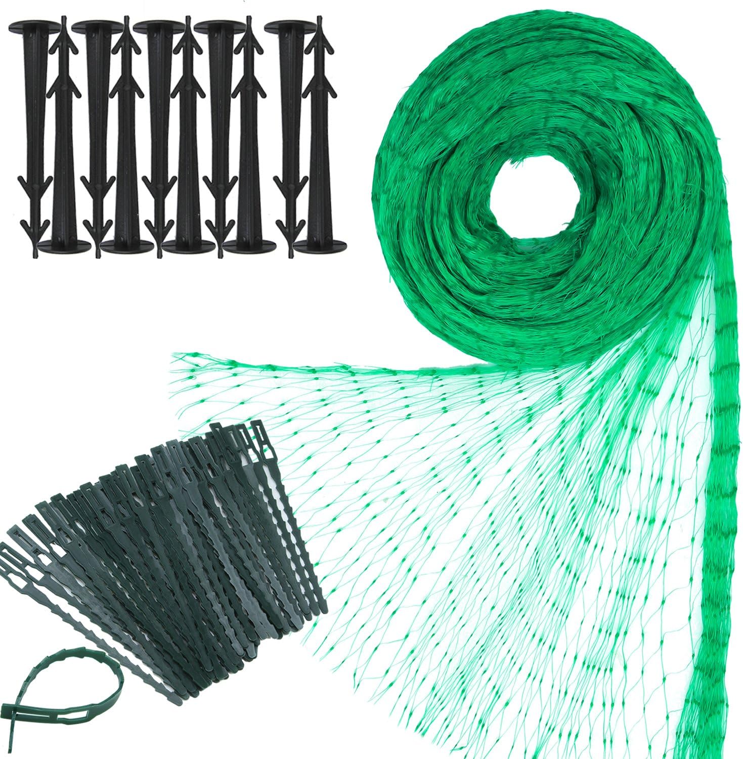 Amazon.com : Elcoho 2m × 10m Green Net Garden Plant Mesh Netting ...