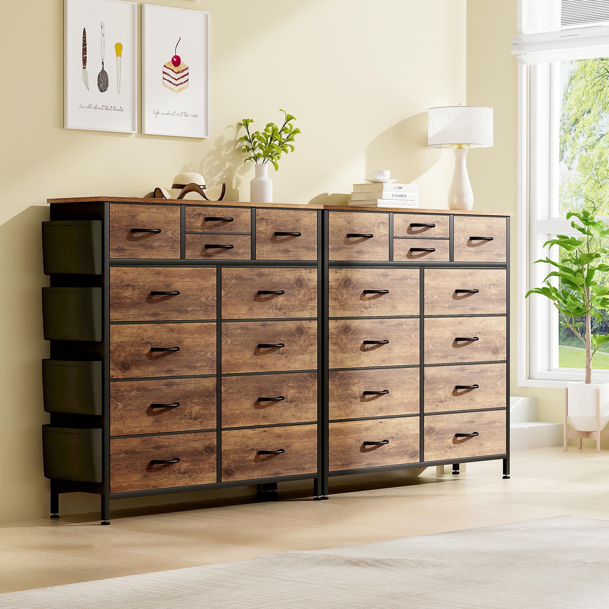 Lulive Dresser for Bedroom with 12 Drawers, Tall Dresser Chest of ...
