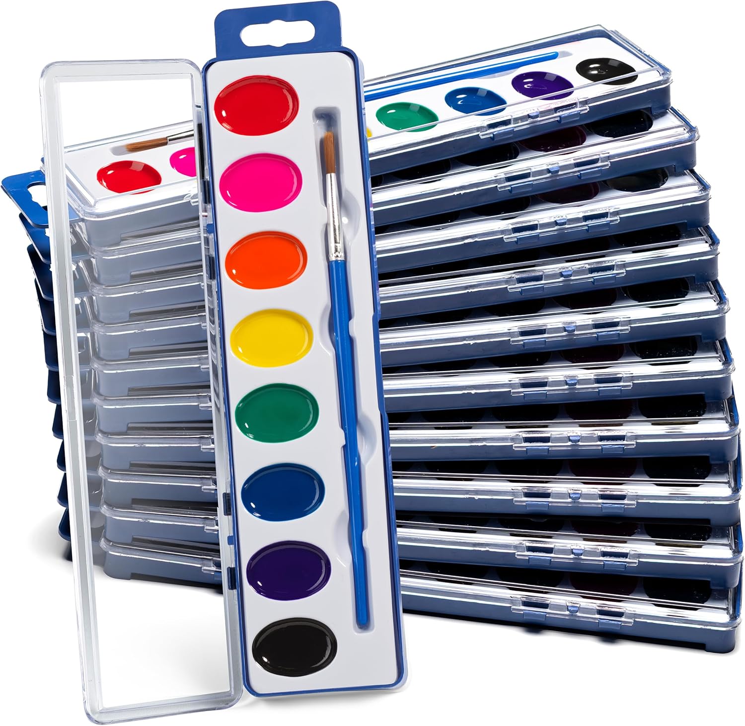 Amazon.com: Bedwina Watercolor Paint Sets for Kids - Bulk Pack of 12, 8 ...