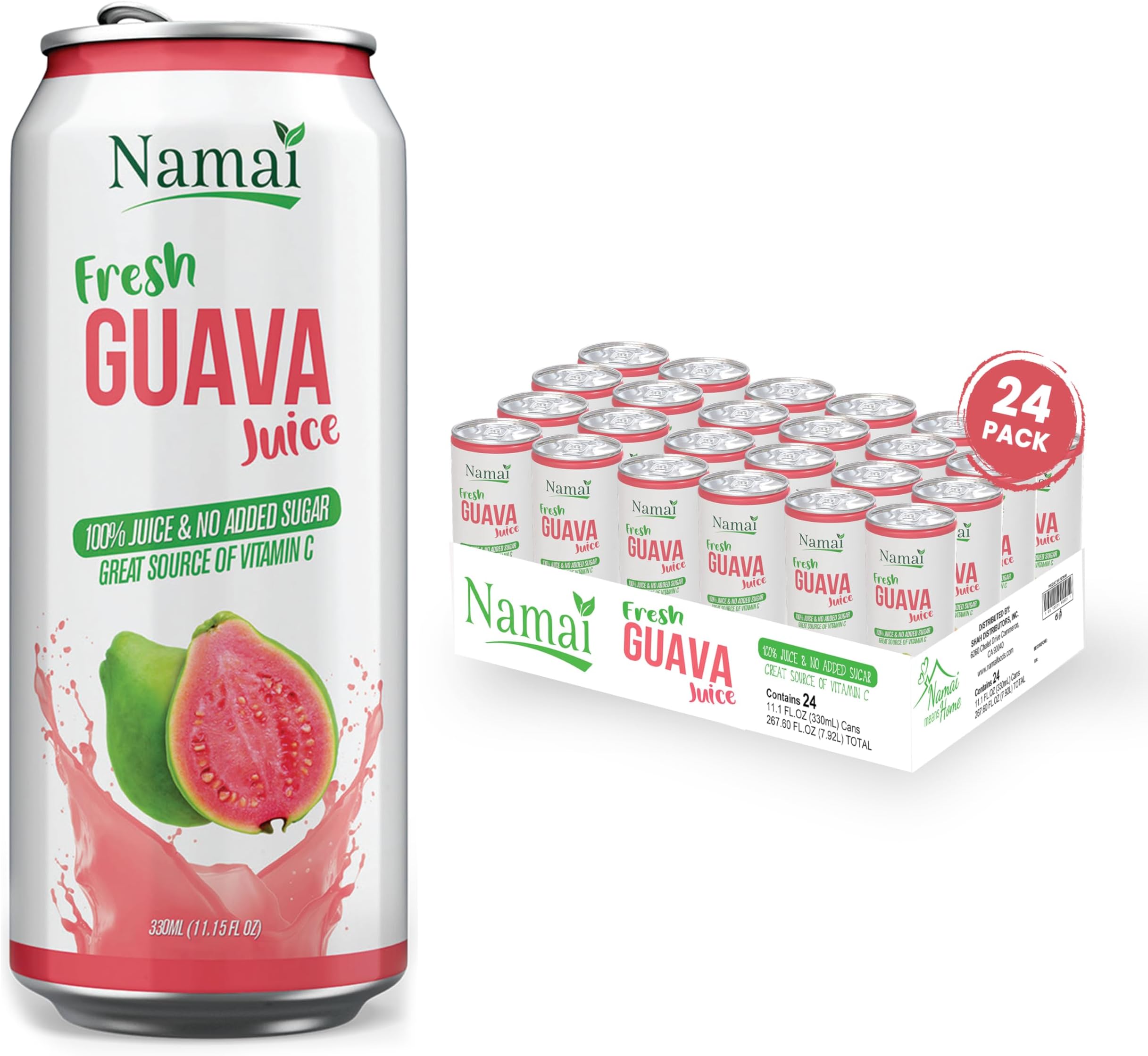 Amazon.com : Namai 100% All Natural Pure Lychee Juice, No Added Sugar ...