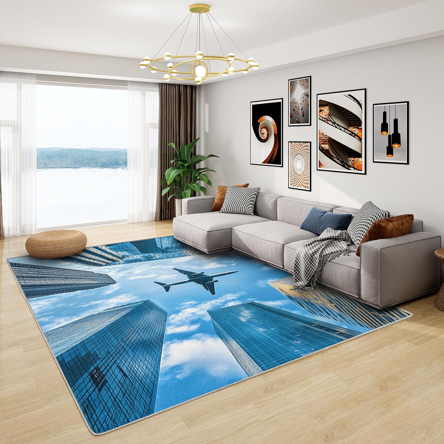 Amazon.com: Phtbz Airplane Rug - Airplane Rug Adult, 3x5 ft Washable ...
