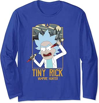 Amazon.com: Rick and Morty Tiny Rick - Vampire Hunter : Clothing, Shoes ...