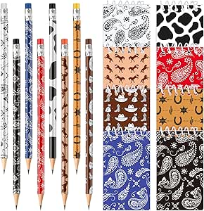 Amazon.com: Teling 16 Pcs Western Party Favors Cowboy Top Bound Spiral ...