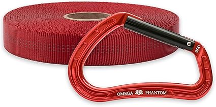 Amazon.com : Rock-N-Rescue Heavyweight Nylon Tubular Webbing Red 25 ft ...