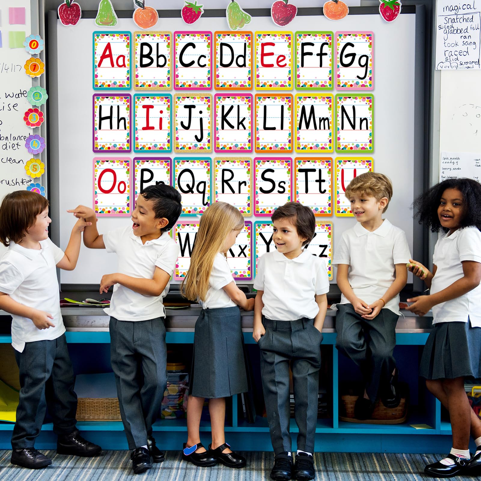 Snapklik.com : Bulletin Board Letters - ABC Alphabet Poster Classroom ...