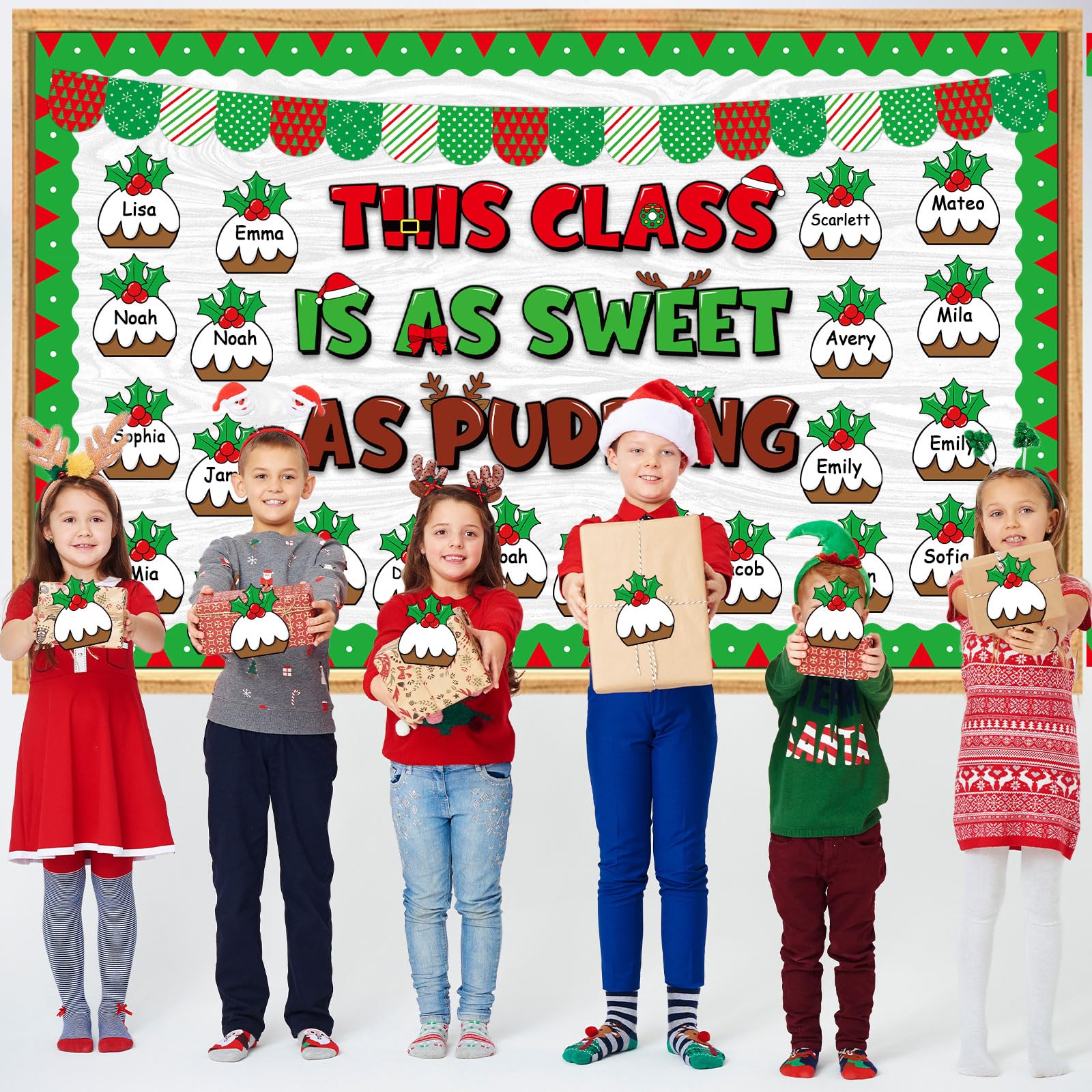 Snapklik.com : Gisgfim Christmas Bulletin Board Decorations Set ...