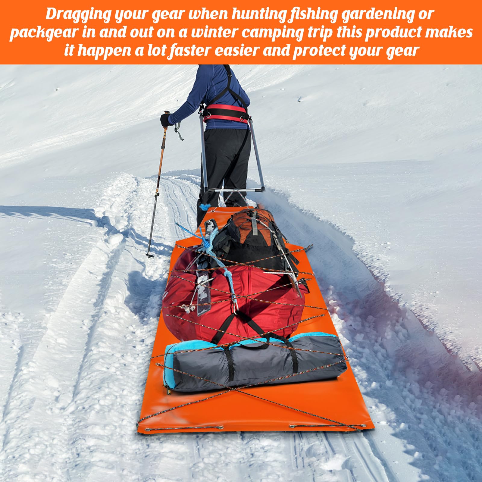 Deer Sled Deer Drag Sled - Heavy Duty Utility Sled For Hunting, Ice ...