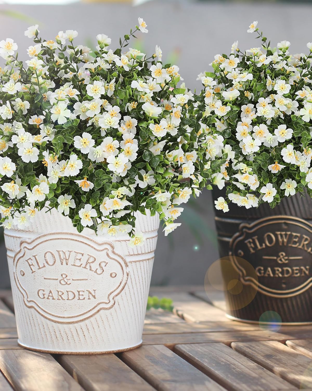 Amazon.com: FERLLY Artificial Flowers for Outdoors, 12 Bundles Fake ...
